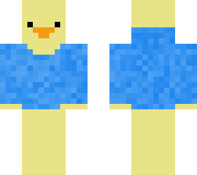 duck with blue jumper | Minecraft Skin