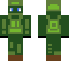 Fully camo green soldier | Minecraft Skin