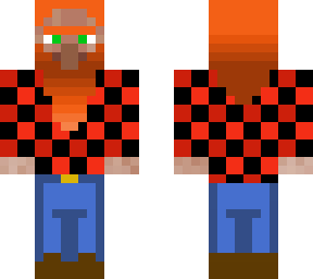 Lumberjack villager *rework* | Minecraft Skin
