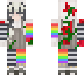 Moira's Rose obsessed girl (Pride month) | Minecraft Skin