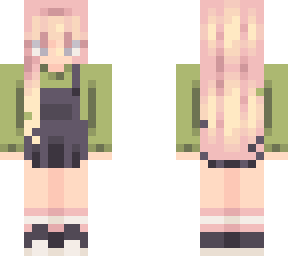 Blondine Girl Best Cool Greenjacket Jacket Green Minecraft Skins