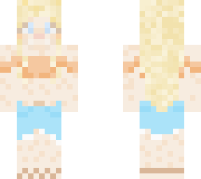 freckled beach girl | Minecraft Skin