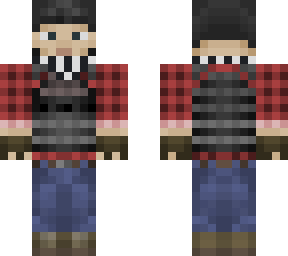 Woodland Flannel Operator Red | Minecraft Skin