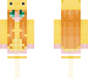 Yellow Axolotl Minecraft Skins