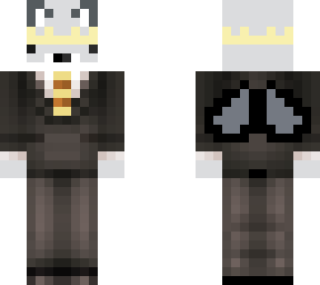 Arctic fox in a suit (bee tie) | Minecraft Skin
