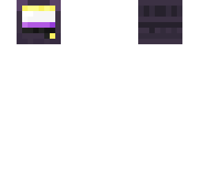 Non-Binary Pride!! :D - TV Head Base | Minecraft Skin