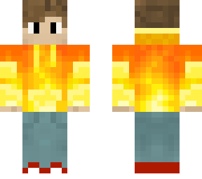 fire hoodie | Minecraft Skin
