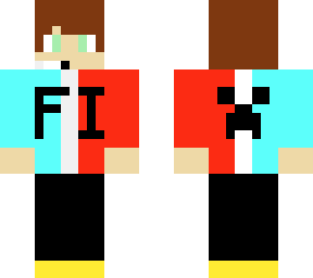 Fire Ice Gamer | Minecraft Skin