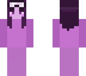 puple scientist but now with hair | Minecraft Skin