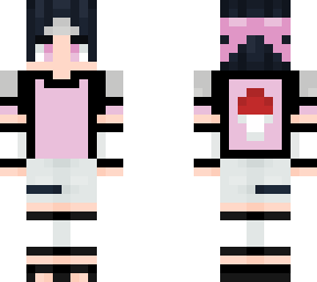 Sasuke with pink and black outfit V2 | Minecraft Skin