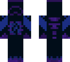 purple and blue warden | Minecraft Skin