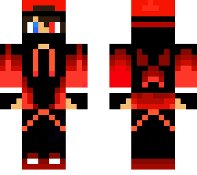 red gamer boy | Minecraft Skin