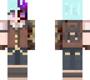 Enderman human | Minecraft Skin