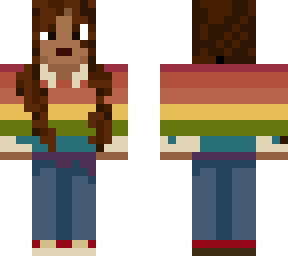Rainbow Sweater Girl | Minecraft Skin