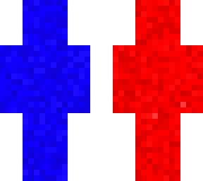 Reversible Blue and Red Wool | Minecraft Skin