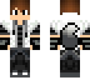 White and grey were wolf boy | Minecraft Skin