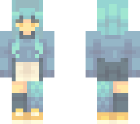 Aesthetic blue | Minecraft Skin