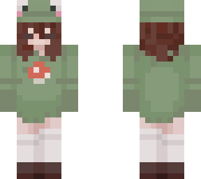 Cute Frog girl :) | Minecraft Skin