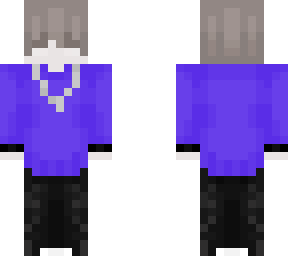 Purple boy with chain | Minecraft Skin