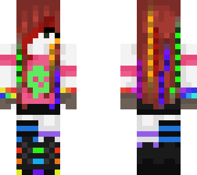 raccoon scene emo | Minecraft Skins