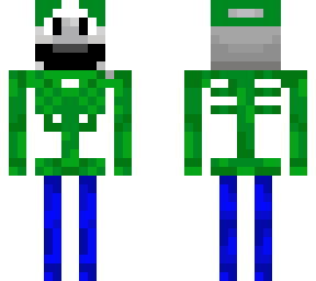 Skeleton Luigi | Minecraft Skin