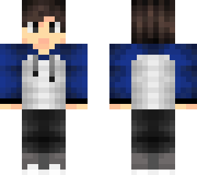 Blue Hoodie Boy Minecraft Skins