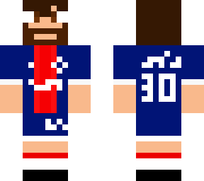 Lionel Messi PSG Home Kit | Minecraft Skin