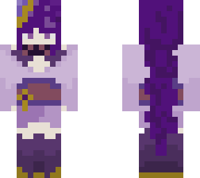 raiden shogun | Minecraft Skins