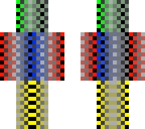 Color Checker Pattern | Minecraft Skin