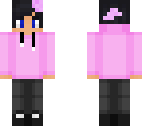 Crystal Light Pink Hoodie | Minecraft Skin