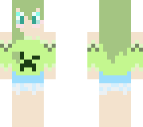 Cute Creeper Lover | Minecraft Skin