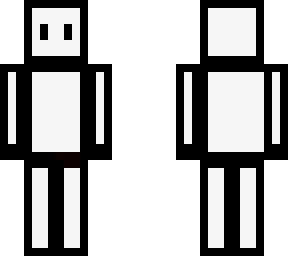 black outline white | Minecraft Skins