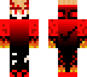 ~flaming~fire~,boy | Minecraft Skin