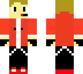 red gamer boy | Minecraft Skin