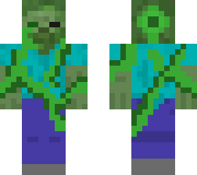 Zombie con enredaderas | Minecraft Skin
