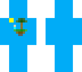 Skyblock pixel art | Minecraft Skin