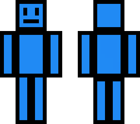 Blue meh face | Minecraft Skin