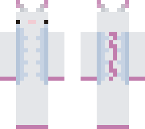 White Axolotl | Minecraft Skin