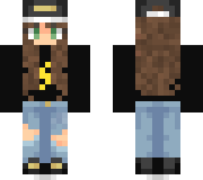 Female teapot brown hair | Minecraft Skin