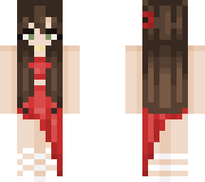 red flower girl | Minecraft Skin