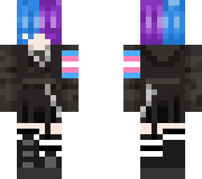 split dye emo | Minecraft Skin