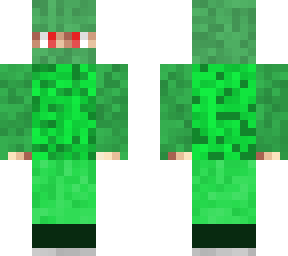 Green Trospy with red eyes! | Minecraft Skin