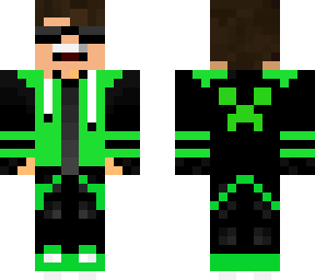 Black And Green Minecraft Skins