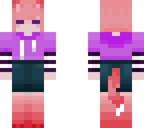 Demon Cat Girl Catgirl Cute Cutegirl Demoncat Minecraft Skins