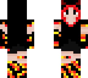 Fire demon | Minecraft Skin