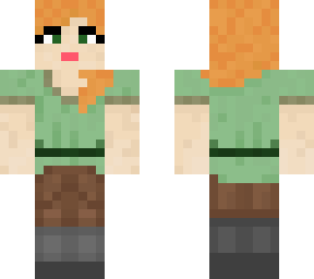 alex with long hair | Minecraft Skin
