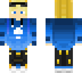 Blue Gamer Boy Minecraft Skins