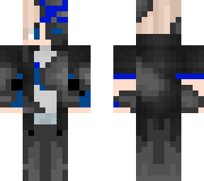 blue cyborg | Minecraft Skin