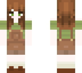 cottagecore elf with overalls | Minecraft Skin