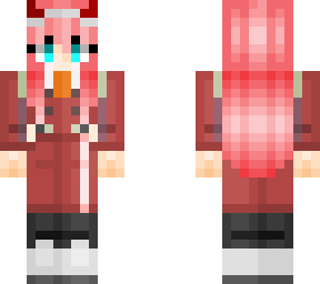 Cute Zero two | Minecraft Skin